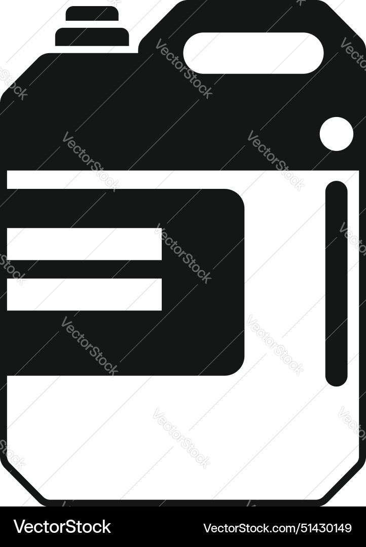 Black and white detergent bottle icon Royalty Free Vector