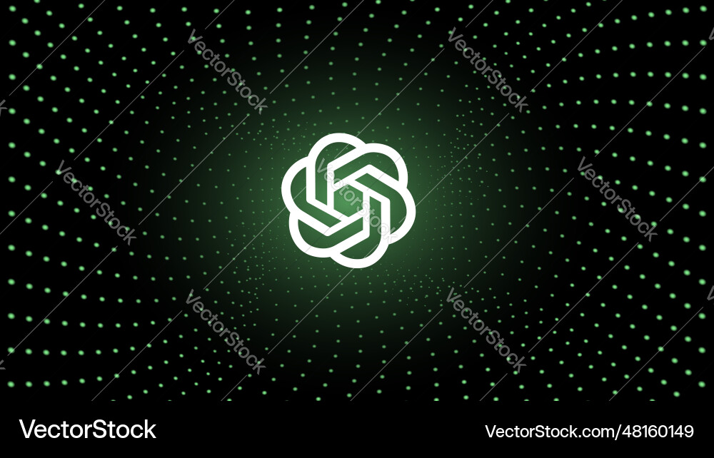 Chatgpt artificial intelligence program logo Vector Image Chatgpt artificial intelligence program logo Vector Image