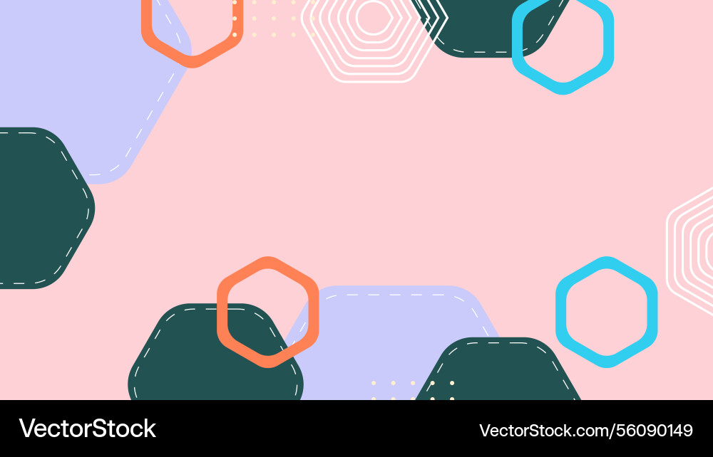 Colorful abstract background with geometric Vector Image