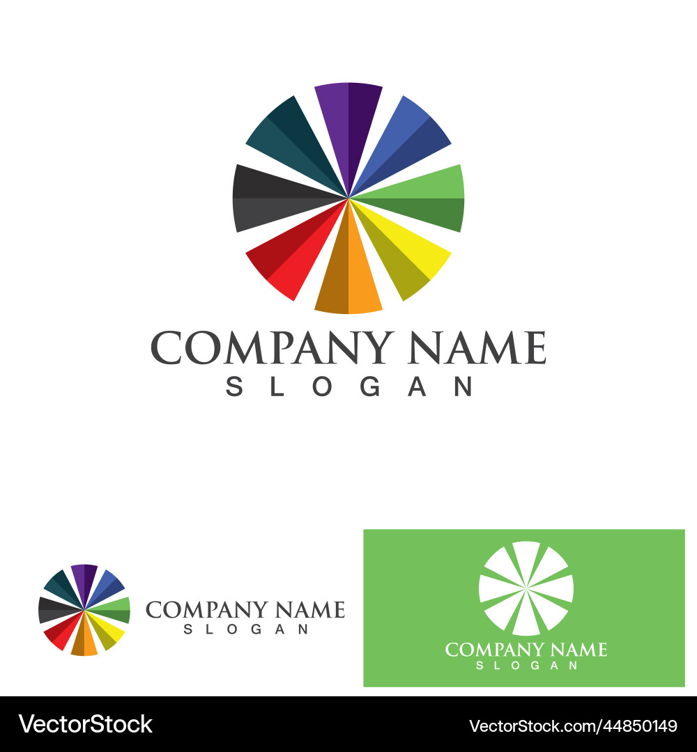 Colorful world logo icon Royalty Free Vector Image