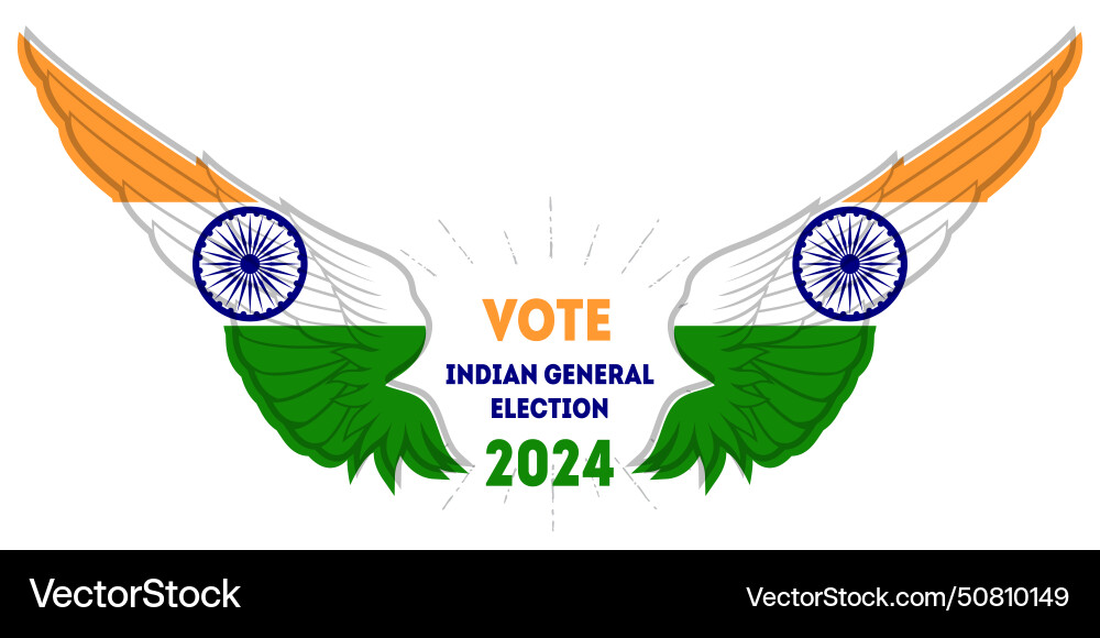 General election vote india political Royalty Free Vector