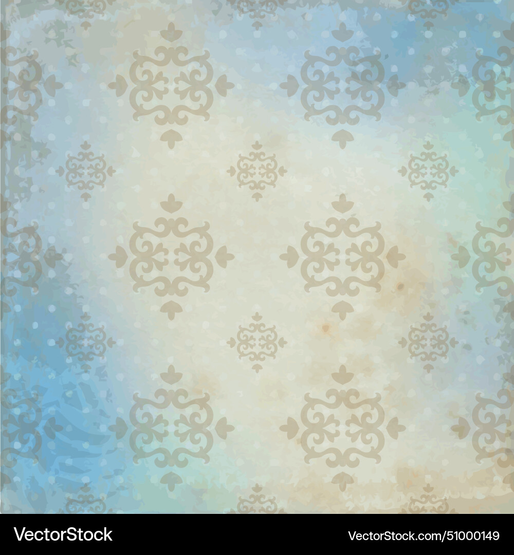 Historical floral pattern background design Vector Image