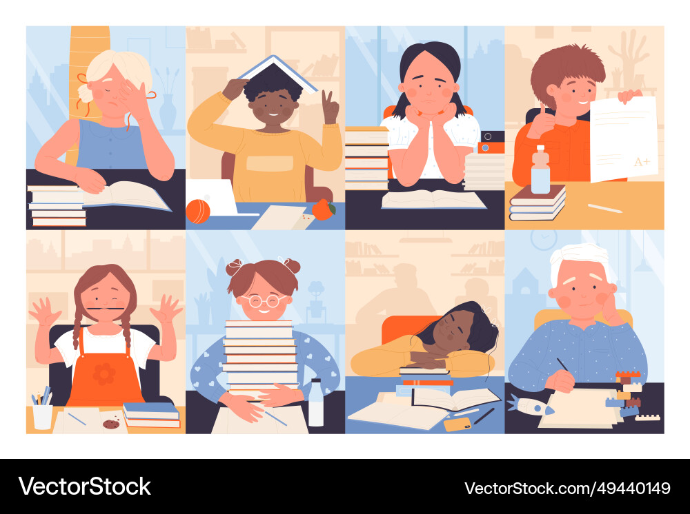 Happy And Sad Student Clipart Cartoon Stick Drawing Conceptual