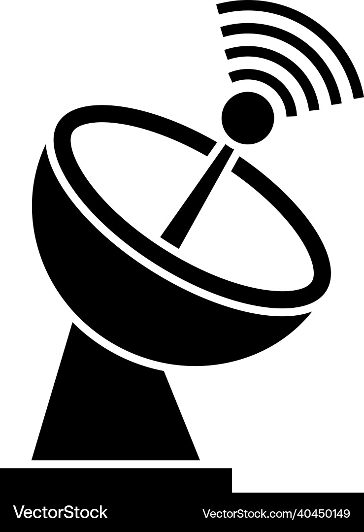 Satellite Signal Dish Royalty Free Vector Image