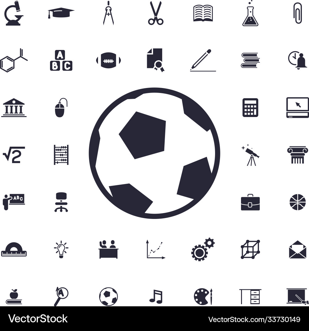 Soccer ball icon Royalty Free Vector Image - VectorStock