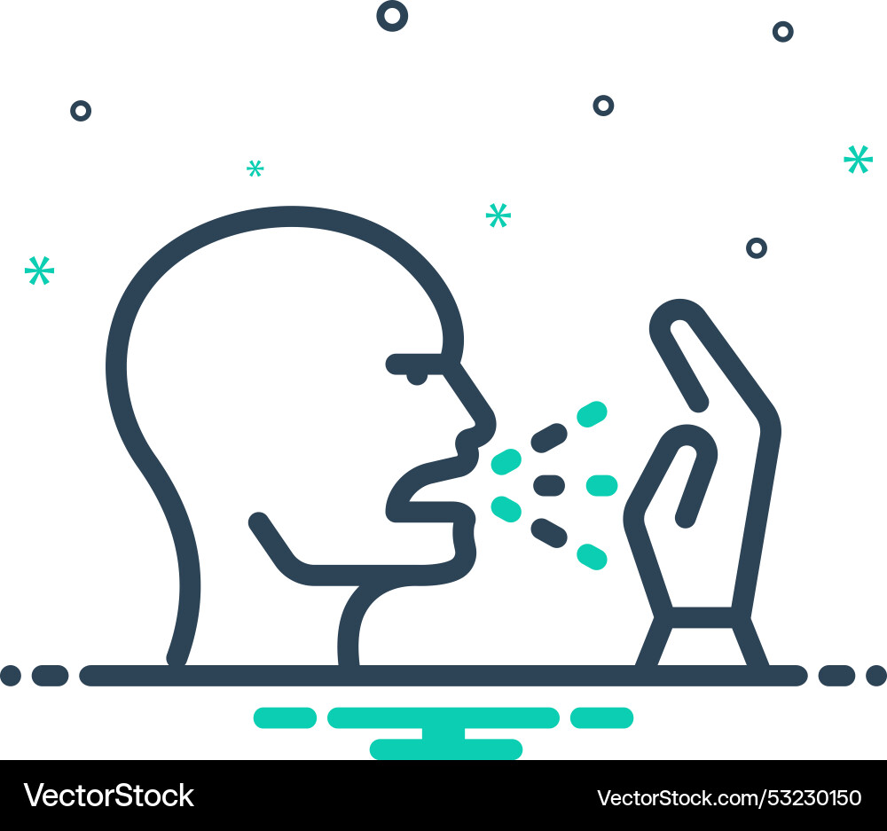 Cough Royalty Free Vector Image - VectorStock