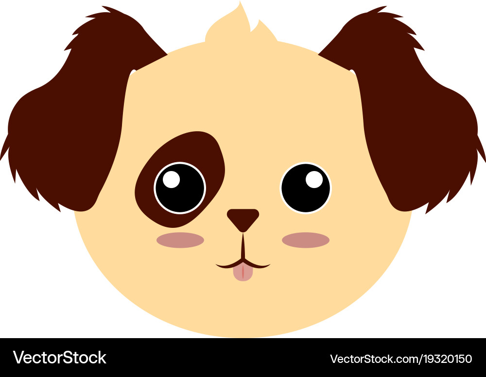 Cute animal face Royalty Free Vector Image - VectorStock