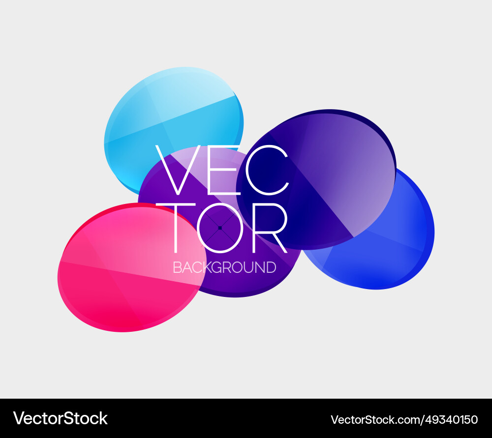 Geometric circles background creative minimal Vector Image
