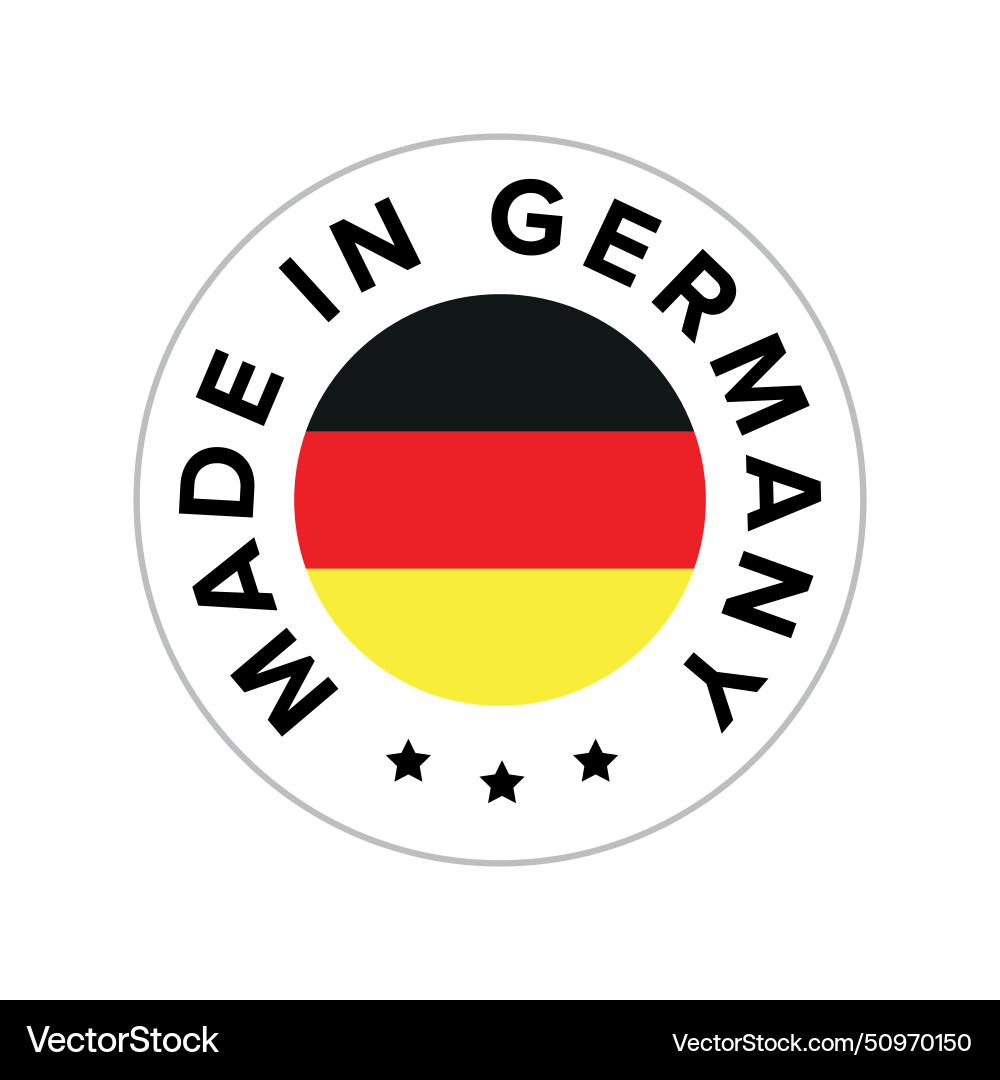 Made in germany stamp tag label Royalty Free Vector Image