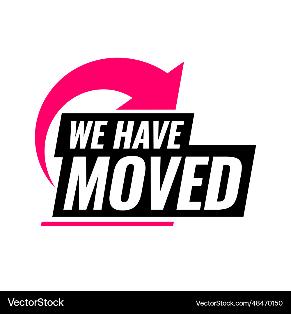 We are moving for poster template with new address