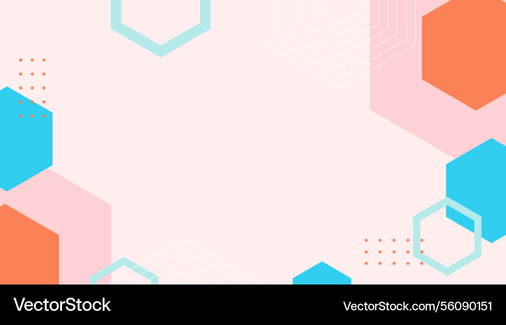 Abstract geometric background with shape patterns Vector Image