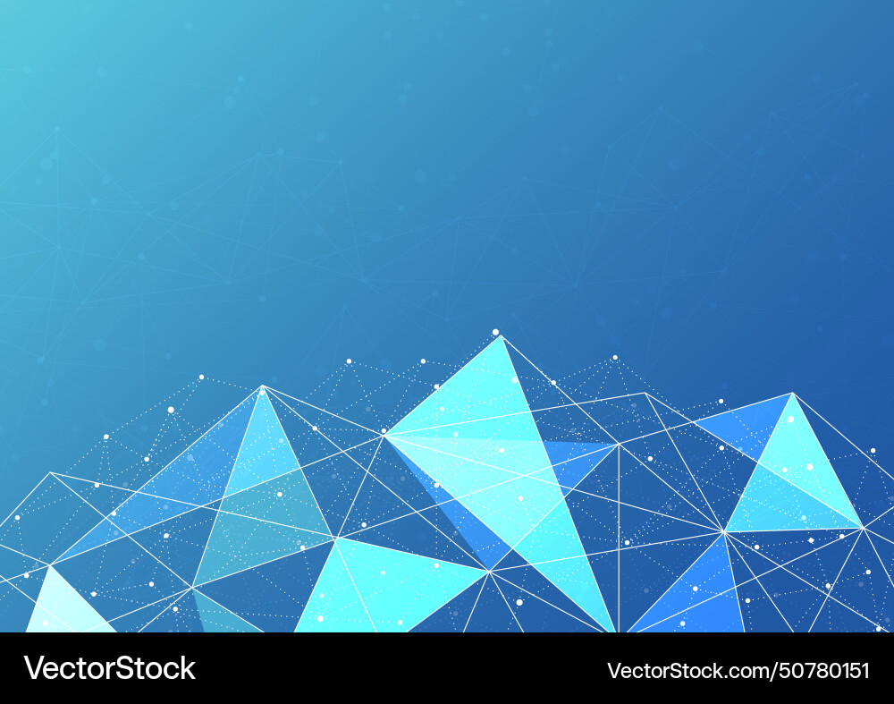 Abstract polygonal space background Royalty Free Vector