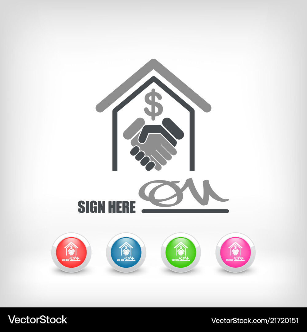 Banking agreement Royalty Free Vector Image - VectorStock