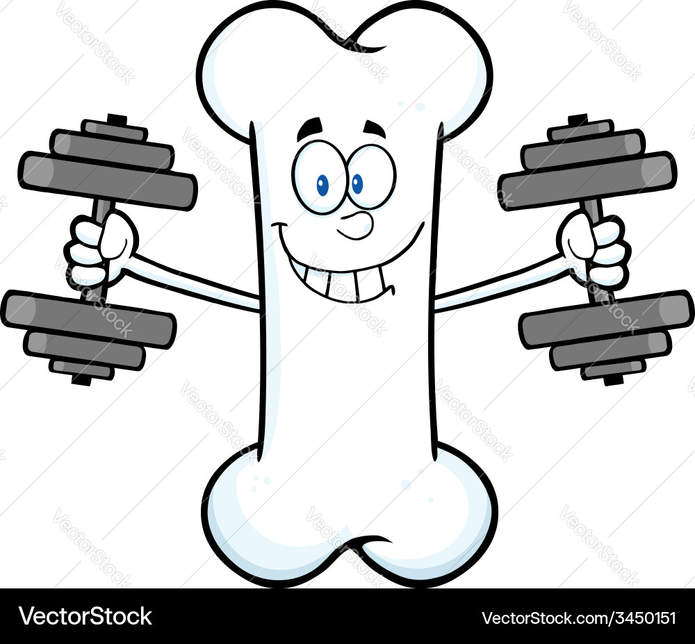 Cartoon bone design Royalty Free Vector Image - VectorStock