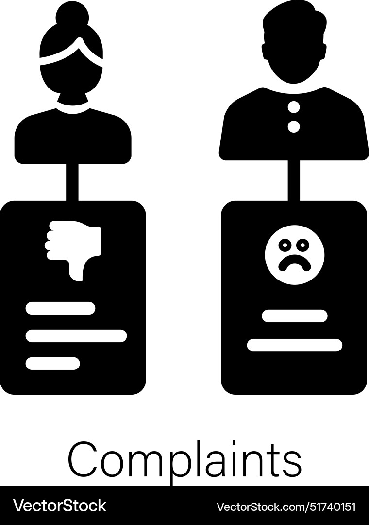 Complaints Royalty Free Vector Image - VectorStock
