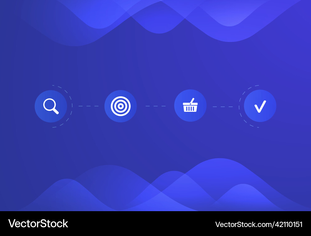 Customer conversion path concept inbound lead Vector Image