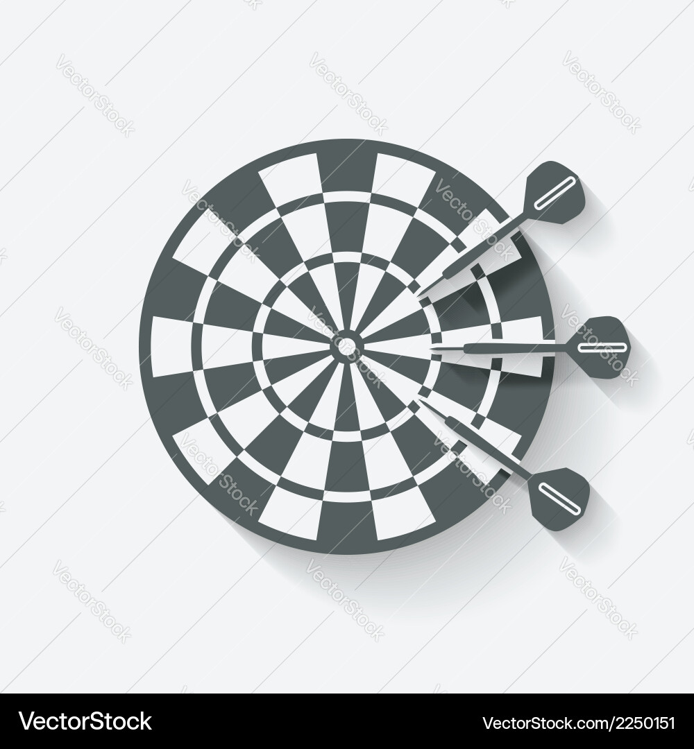 Darts sport icon Royalty Free Vector Image - VectorStock