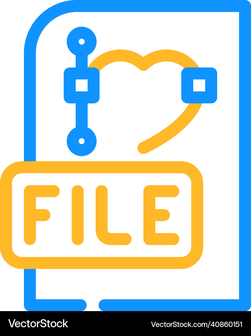 File color icon Royalty Free Vector Image - VectorStock