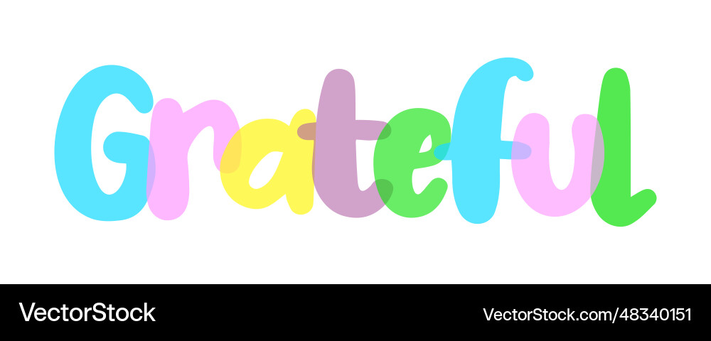 Grafeful background typography lettering Vector Image