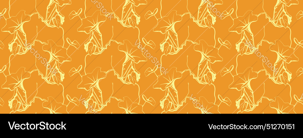 Hand drawn floral pattern design flower drawing Vector Image