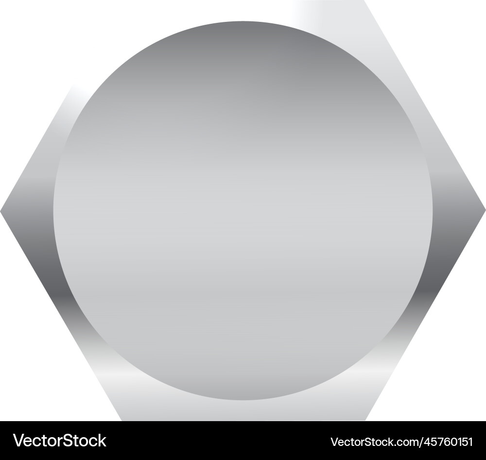 Hexagon bolt head composition Royalty Free Vector Image