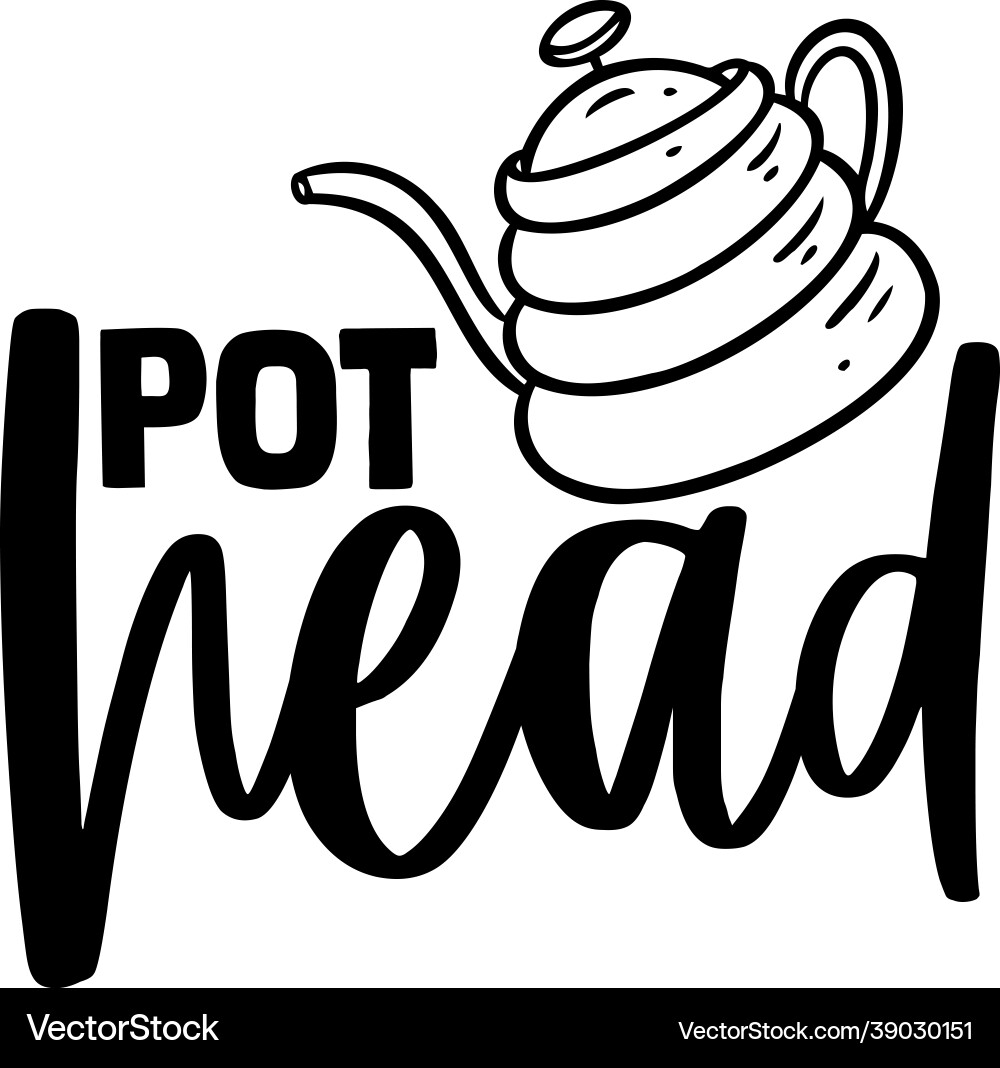 Pot head Royalty Free Vector Image - VectorStock
