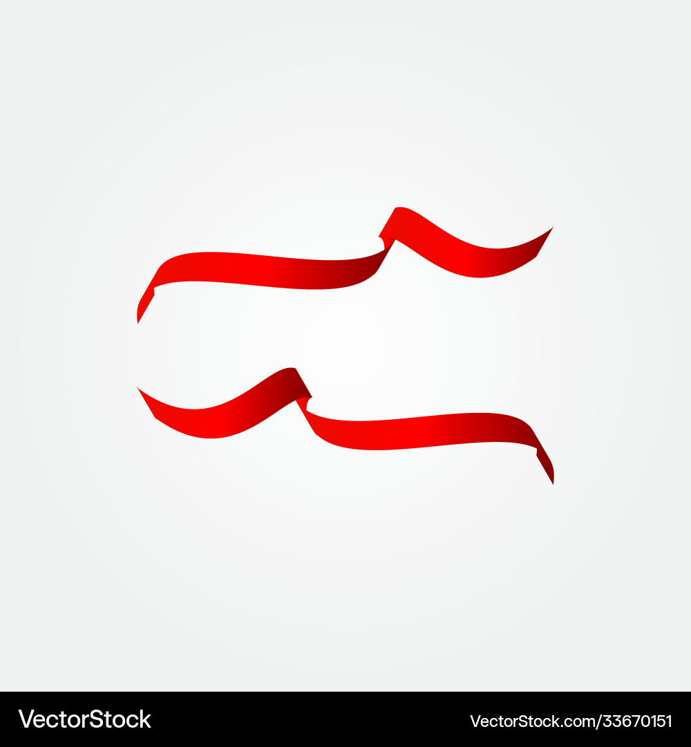 Ribbon template design Royalty Free Vector Image