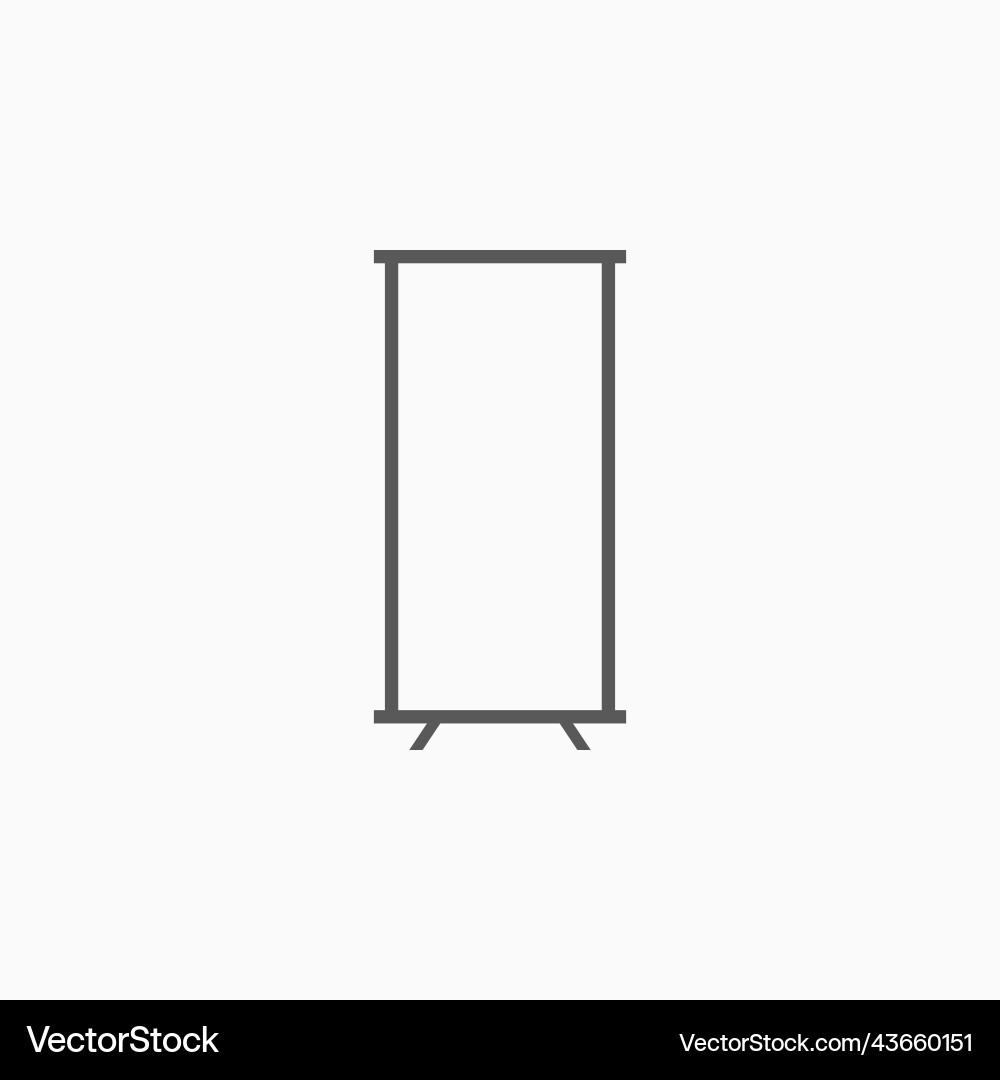 Roll up banners icon Royalty Free Vector Image