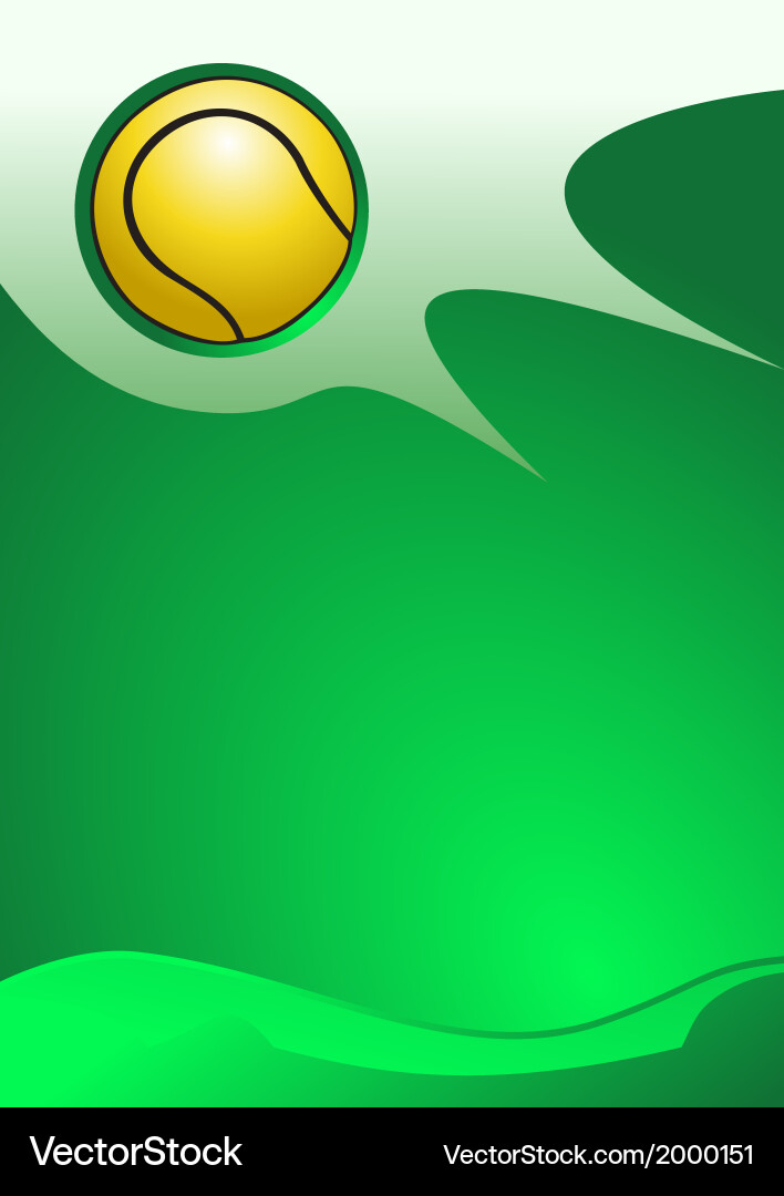 Tennis background Royalty Free Vector Image - VectorStock