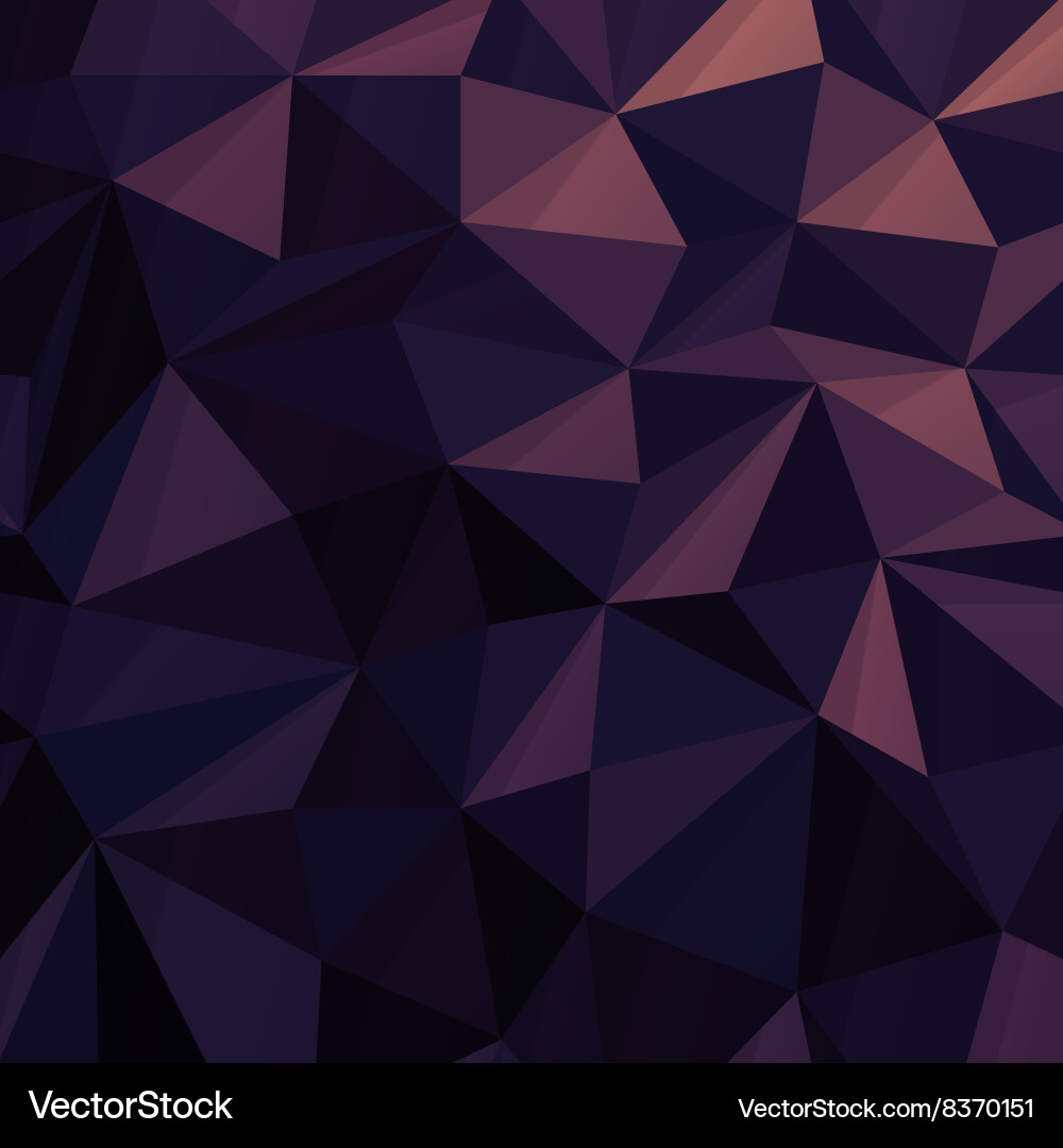 Triangular low poly dark blue pattern Royalty Free Vector