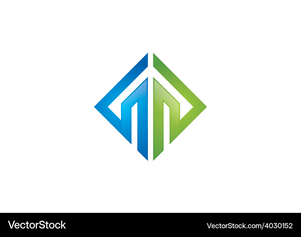 Abstract geometry construction logo Royalty Free Vector