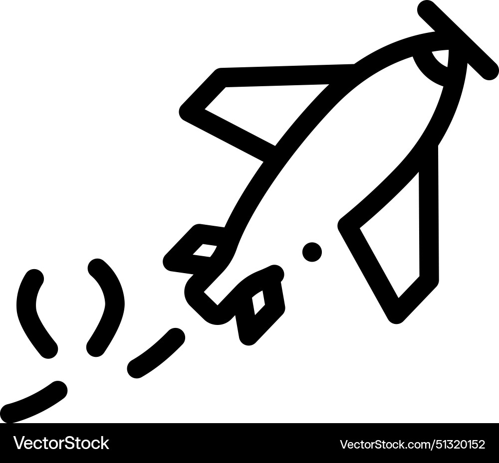 Air icon thin linear style design isolated Vector Image