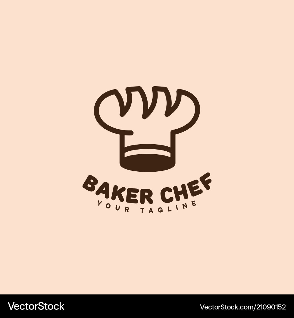 Baker chef logo Royalty Free Vector Image - VectorStock