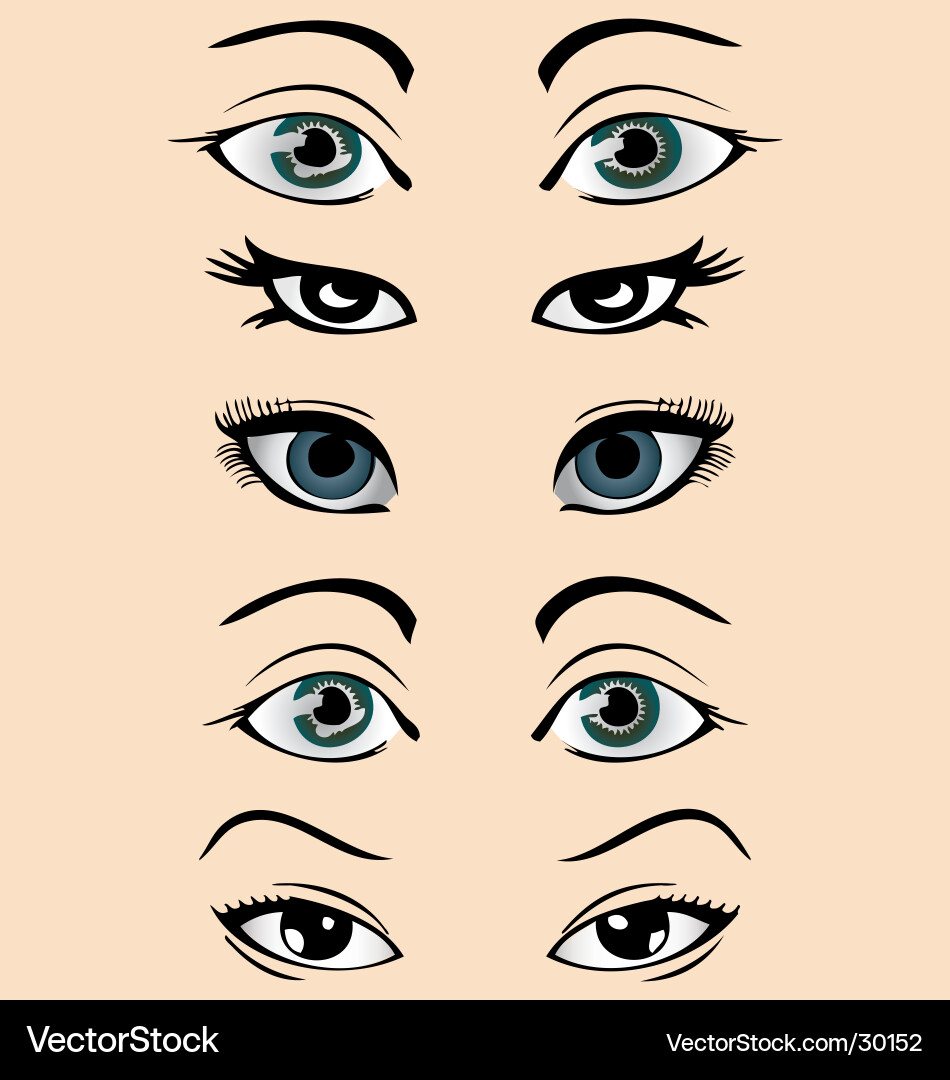 Eyes Royalty Free Vector Image - VectorStock