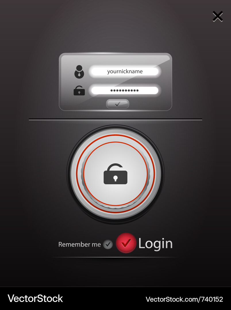 Login background Royalty Free Vector Image - VectorStock