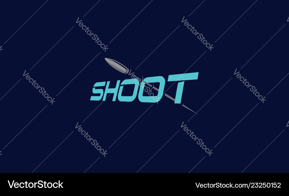 Modern Bullet Shot Logo Royalty Free Vector Image