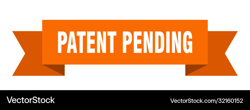 Patent pending ribbon isolated Royalty Free Vector Image