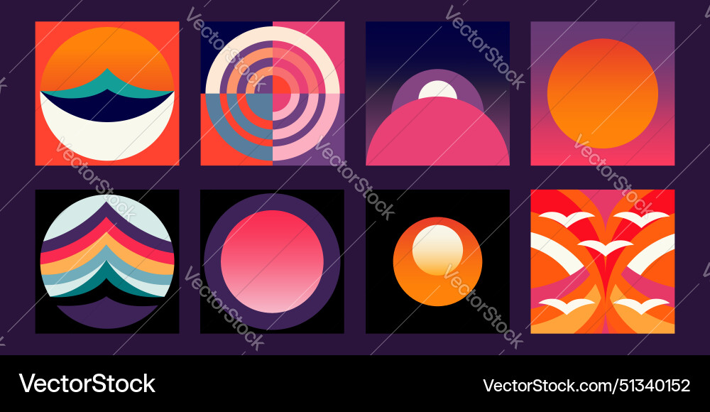 Psychedelic retro art inspirational poster Vector Image