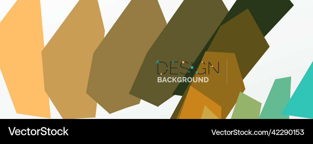 Background colorful shapes template wallpaper Vector Image
