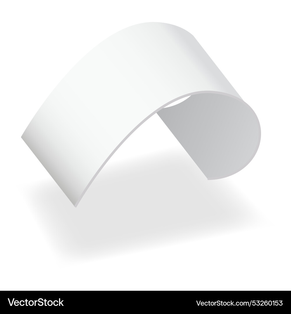 Blank payment check and receipts with shadow Vector Image