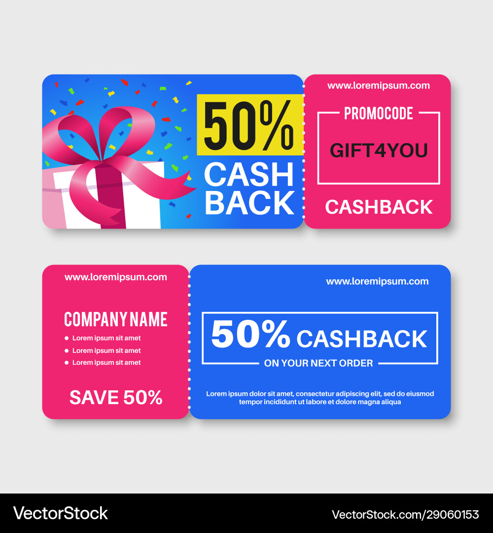 Cash Vouchers Design