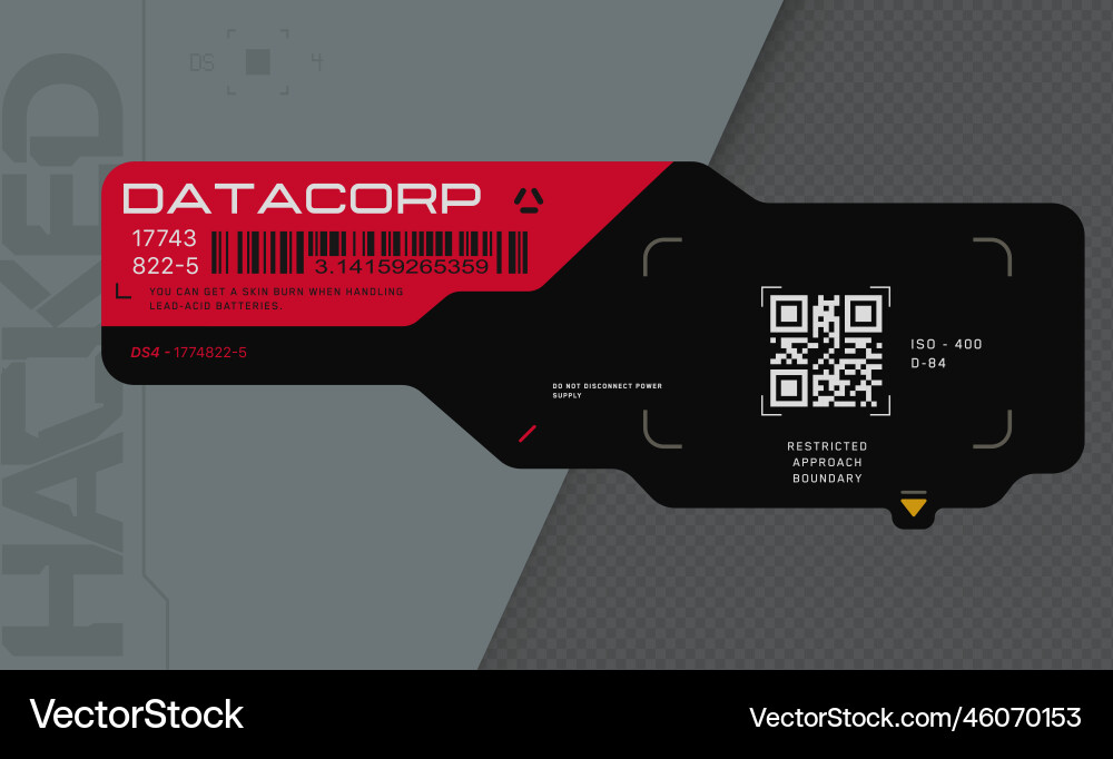 Cyberpunk decal sticker label Royalty Free Vector Image
