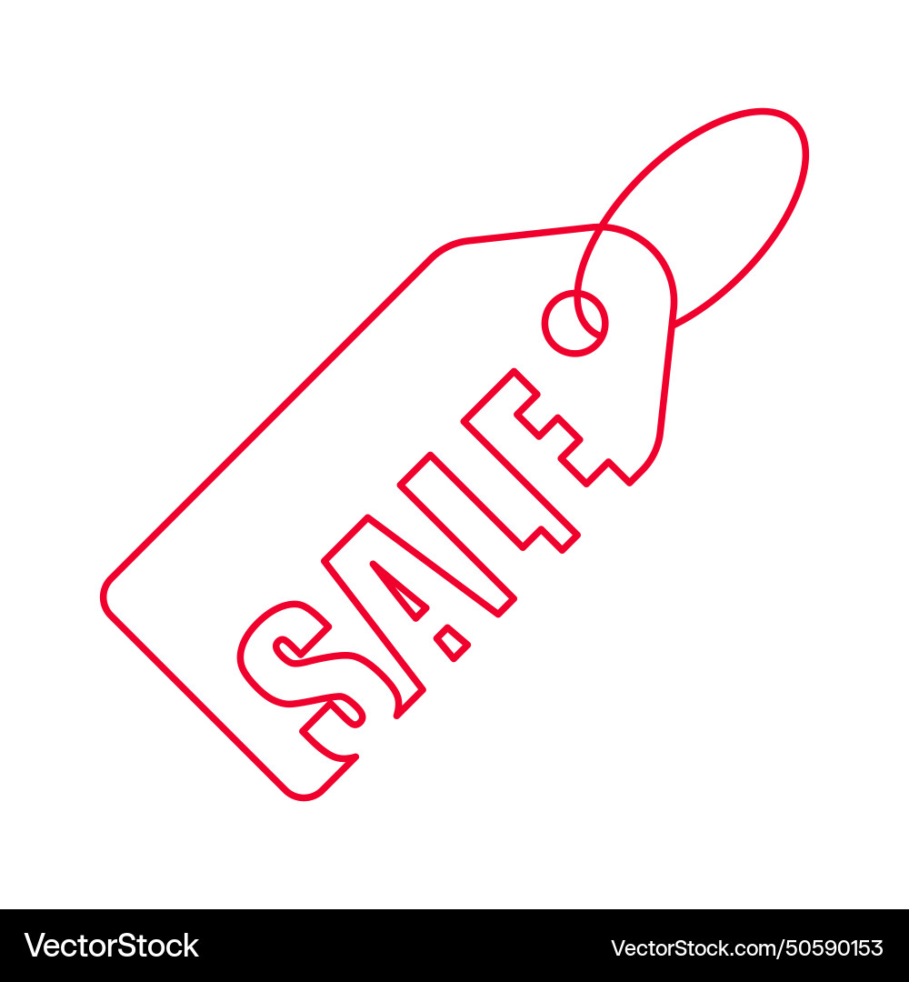 Discount price tag Royalty Free Vector Image - VectorStock