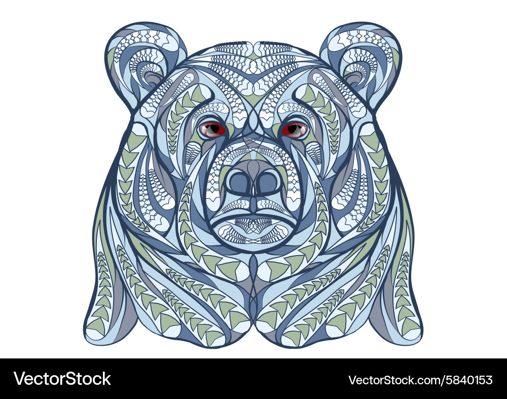 Ethnic bear Royalty Free Vector Image - VectorStock