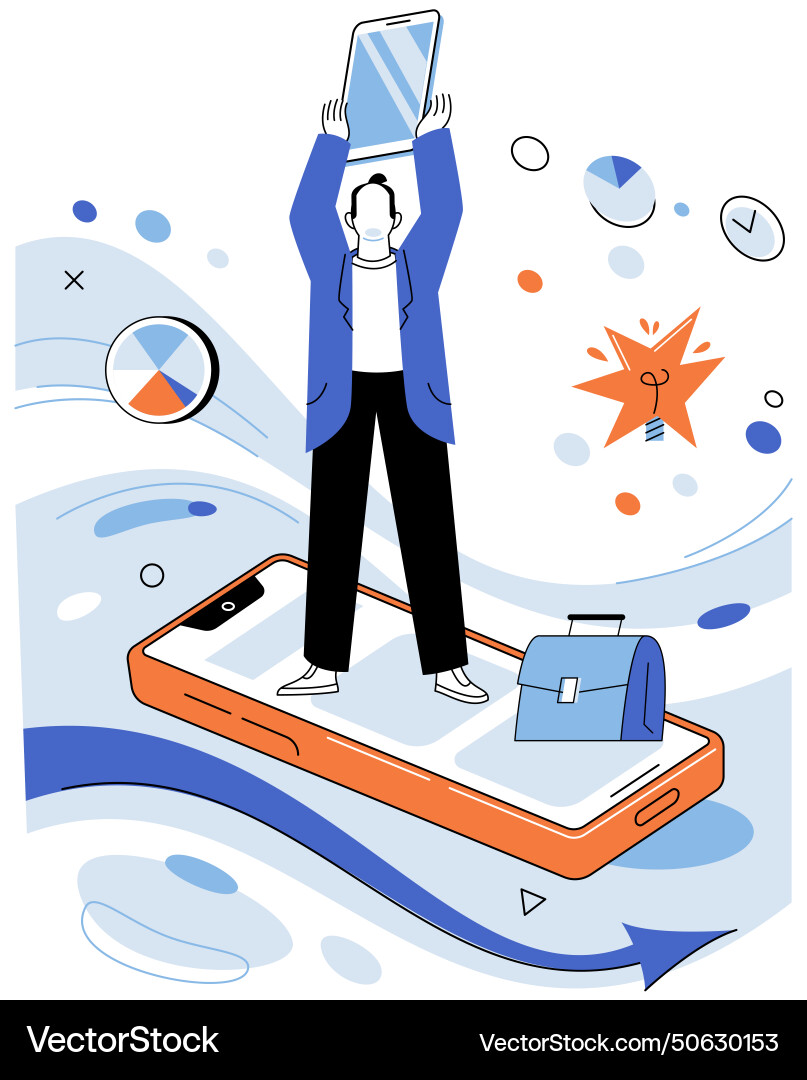 Innovation business invention cornerstone Vector Image