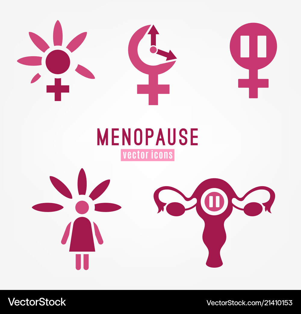 Menopause icon Royalty Free Vector Image - VectorStock