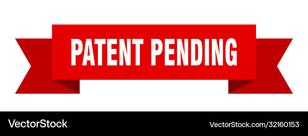 Patent pending ribbon isolated Royalty Free Vector Image