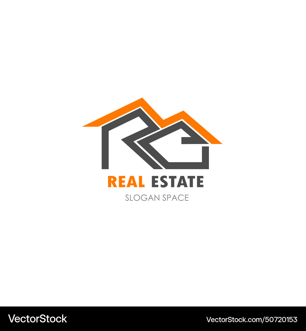 Real estate building logo Royalty Free Vector Image