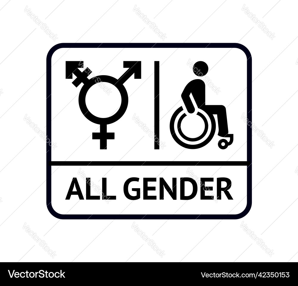 Restroom pictogram wc symbol Royalty Free Vector Image