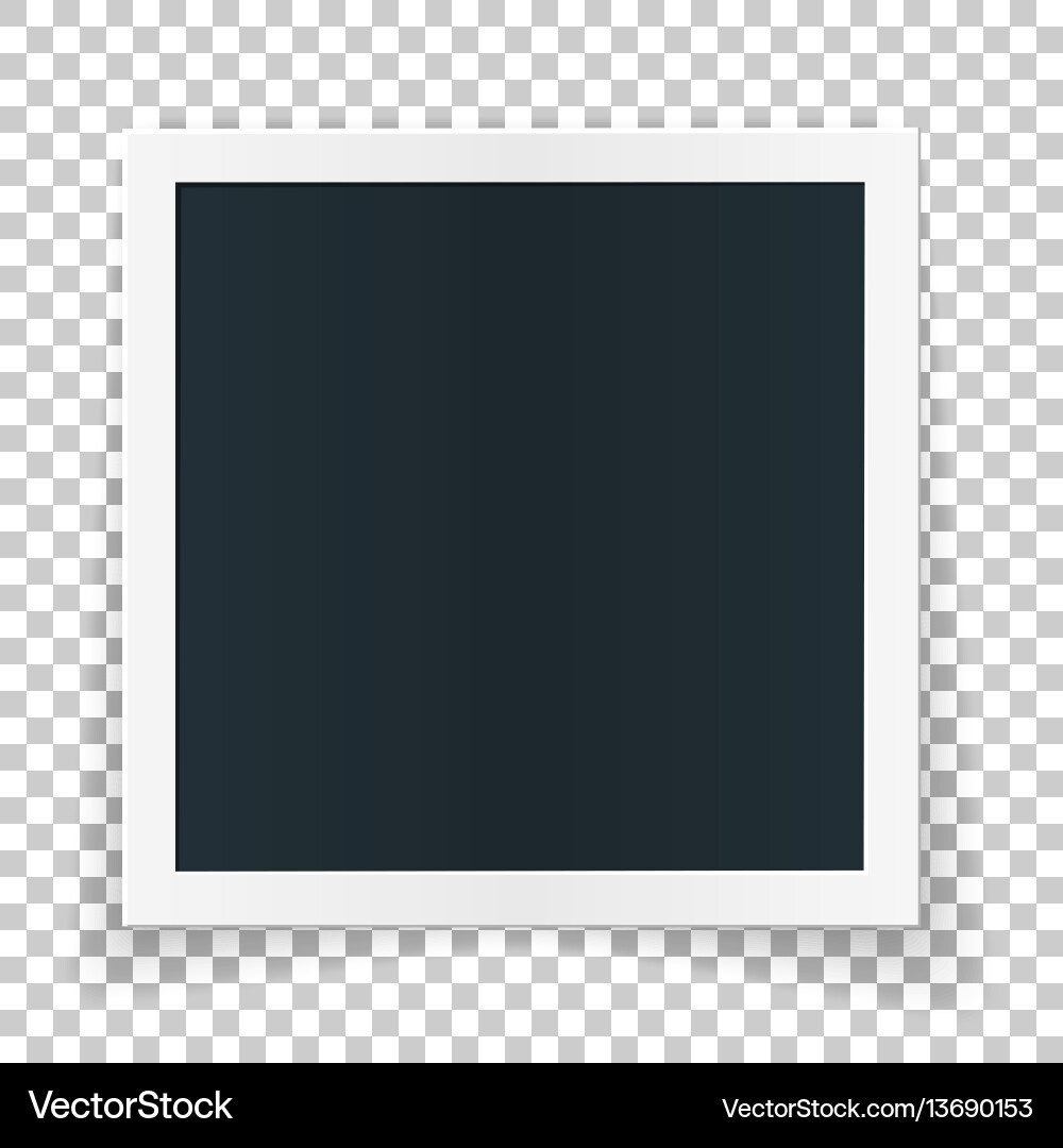 Square photo place concept single isolated object Vector Image